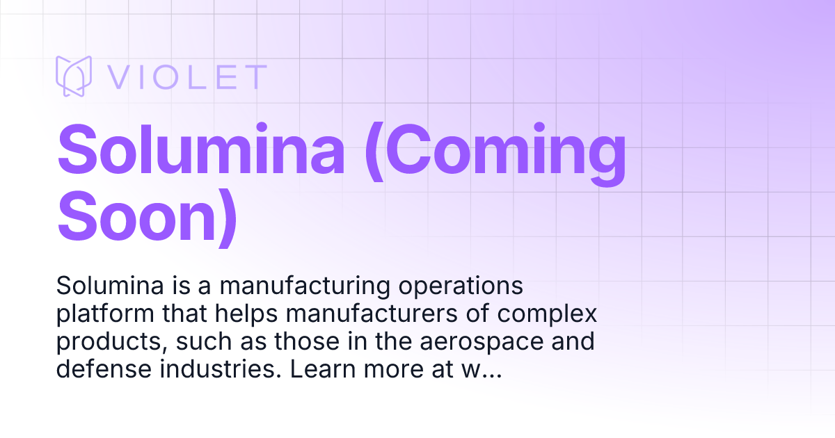Solumina (Coming Soon) | VIOLET