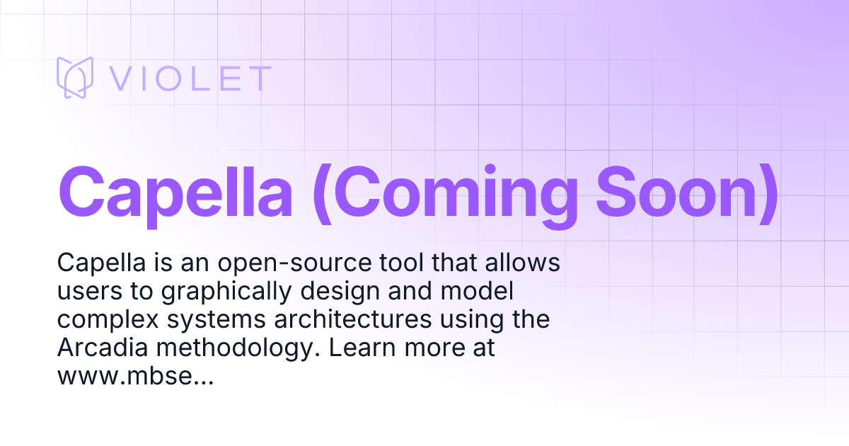 Capella (Coming Soon) | VIOLET