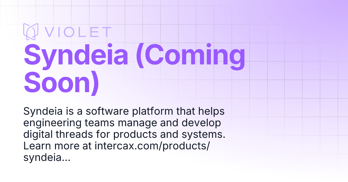 Syndeia (Coming Soon) | VIOLET